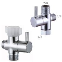 China 7/8 Copper Core Splitter Valve ABS Plastic Shower Head Accessory Bathroom Faucet Converter Valve Toilets Bidet Accessory for sale