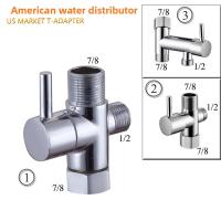 China 7/8 Copper Core Splitter Valve ABS Plastic Shower Head Accessory Bathroom Faucet Converter Valve Toilets Bidet Accessory for sale