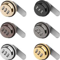 China Modern Design Iron Concealed Cabinet Lock Zinc Turn Tongue Password-Protected Wardrobe File for Bedroom Gym Household Furniture for sale