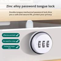 China Modern Design Iron Concealed Cabinet Lock Zinc Turn Tongue Password-Protected Wardrobe File for Bedroom Gym Household Furniture for sale