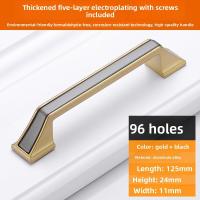 China Modern Nordic Style Luxury Stainless Steel Furniture Handles Dual Color Knobs Durable Living Room Cabinet Drawer Wardrobe for sale