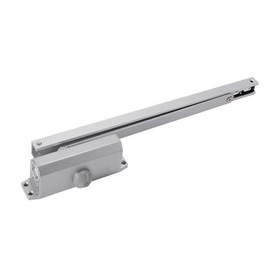 China Modern 90 Degree Positioning Opener Hydraulic Buffer Aluminum Alloy Steel Sliding Track Door Closer Anti-Theft for Hotels for sale