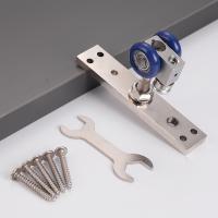China Heavy-Duty Stainless Steel Silent Pulley Folding Sliding Door Hinge Nylon Pulley Track Wooden Door Window Hinges for sale