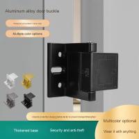 China Sleek Anti-Theft Aluminum Alloy Bolt Buckle Chain Hasp Latch Door Lock 2-Year Warranty Modern American Style Hotels Rooms Screw for sale