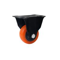 China 2.5 Inch Heavy Duty PU Swivel Castor 60kg Load Capacity Precision Ball Bearing Silent Contemporary Living Room Steel Easy for sale