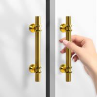 China Nordic Modern Simple Stainless Steel Furniture Handle Black Gold Finish for Drawer Wardrobe Cabinet Door in Living Room for sale
