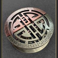 China Antique Retro Large Pull Handle Semi-Circular Traditional Design Aluminum Alloy Plate Villa Apartment Hotels Living Rooms Glass for sale
