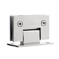 China Thickened 4mm 304 Stainless Steel 4-Hole Glass Door Hinge 90-Degree 180-Degree Folding for Bathroom Shower Room Modern Design for sale