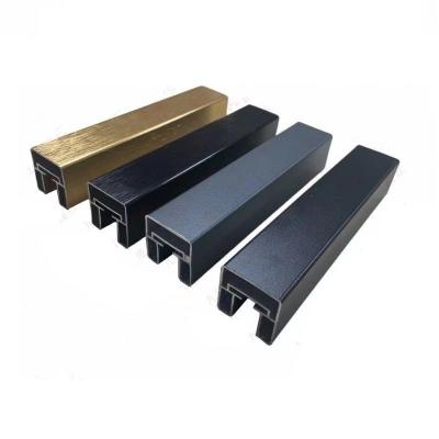 China Aluminum Alloy 30 Ultra Narrow Slot Outdoor Stair Railing Balustrade DIY Handrail Villa Guardrail No Welding Rust Resistant for sale