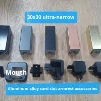 China Aluminum Alloy 30 Ultra Narrow Slot Outdoor Stair Railing Balustrade DIY Handrail Villa Guardrail No Welding Rust Resistant for sale