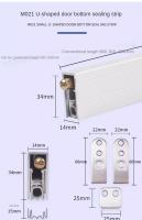 China Automatic Aluminum Alloy Door Bottom Sealing Strip Hotel Door Embedded Invisible Barrier Soundproof Windproof Insulating for sale