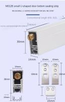 China Automatic Aluminum Alloy Door Bottom Sealing Strip Hotel Door Embedded Invisible Barrier Soundproof Windproof Insulating for sale