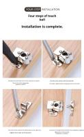 China Modern Home Security Home Office Door Stopper Magnetic Spring Zinc Finish Iron Hinges Safe Door Catches Door Closer HUIGU for sale
