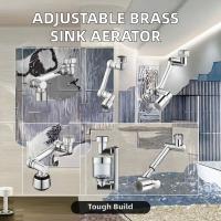 China Modern Style Brass Bathroom Sink Faucet Aerator Large Angle Universal Length Adjustable Swivel Extender Nozzle OEM HD-FA-001 5+ for sale