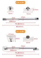 China Hot Sale 100N Stylish Alloy Gas for Spring Hinges for Furniture Cabinets Kitchen Home Bedroom Living Room School Modern Design for sale