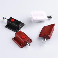 China Direct Sale Manufacturer ABS Plastic Self-Resilient Brown Spring Latch Door Catcher Cabinet Door Surface-Mounted Living Room for sale