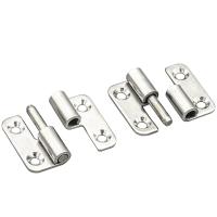 China Xiongfeng Removable Detachable Stainless Steel Folding Door Hinge 4-Hole Bathroom Modern Simple Design Left/Right Loose Leaf No for sale