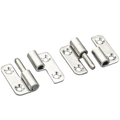 China Xiongfeng Removable Detachable Stainless Steel Folding Door Hinge 4-Hole Bathroom Modern Simple Design Left/Right Loose Leaf No for sale