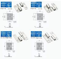 China Xiongfeng Removable Detachable Stainless Steel Folding Door Hinge 4-Hole Bathroom Modern Simple Design Left/Right Loose Leaf No for sale