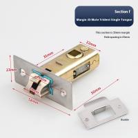 China Modern Single Tongue Bathroom Door Lock Durable Zinc Alloy Insert Three-Prong Silent Core 1 Year Warranty Total Project Solution for sale