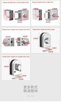 China 304 Stainless Steel Modern Double Door Furniture Lock Brass Key Anti-Theft Free Hole Sliding for Office Gym Bathroom School for sale