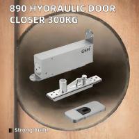 China 890 Hydraulic Stainless Steel Door Closer Self-Closing Adjustable Speed Easy Installation 55-100kg 180 Opening Modern Design for sale