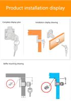 China Modern Zinc Alloy 136/138 Furniture Locks Hardware Key Unlock Office Desk Cabinet Lock 15-18mm Door Thickness Easy Installation for sale