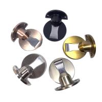 China Anti-Collision No-Drill Floor Suction Invisible Magnetic Black Silver Adjustable Zinc Alloy Traditional Easy Door Catch Bathroom for sale