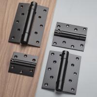 China Modern Design 6inch 5inch Black Automatic Rebound Hinge Thickened Stainless Steel One-Way Two-Way Soft Close Door Closing Hinge for sale