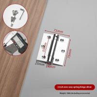 China Modern Design 6inch 5inch Black Automatic Rebound Hinge Thickened Stainless Steel One-Way Two-Way Soft Close Door Closing Hinge for sale