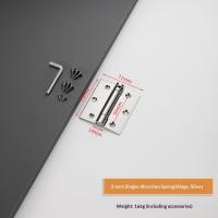 China Stainless Steel Double-Opening Single-Opening Spring Hinges Internal External Two-Way Free-Closing Door Closers Automatic Doors for sale