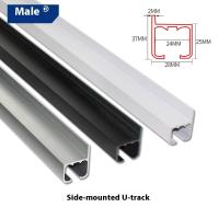 China Modern Adjustable Movable Waterproof Durable Aluminum Picture Hanging Rail for Furniture Hardware with Rope Hooks Easy Assembly for sale