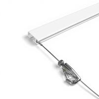 China Stainless Steel Aluminium Adjustable Hidden Painting Hanging Device Track Wire Rope Calligraphy Exhibition Gallery 3m Length for sale