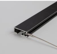 China Stainless Steel Aluminium Adjustable Hidden Painting Hanging Device Track Wire Rope Calligraphy Exhibition Gallery 3m Length for sale