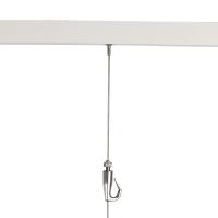 China Stainless Steel Aluminium Adjustable Hidden Painting Hanging Device Track Wire Rope Calligraphy Exhibition Gallery 3m Length for sale