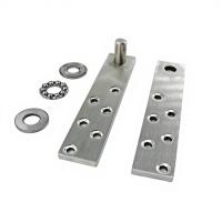 China Xiongfeng PX150mm 360 Degree Pivot Hinge Cabinets Doors Zinc Plated 5mm Thickness Heavy Duty Stainless Steel Adjustable Easy for sale