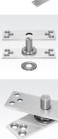 China Xiongfeng PX150mm 360 Degree Pivot Hinge Cabinets Doors Zinc Plated 5mm Thickness Heavy Duty Stainless Steel Adjustable Easy for sale