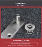 China Xiongfeng PX150mm 360 Degree Pivot Hinge Cabinets Doors Zinc Plated 5mm Thickness Heavy Duty Stainless Steel Adjustable Easy for sale