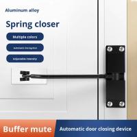 China Silent Spring Automatic Door Closer Aluminum Alloy Wood Simple Design 180 Opening 50kg Capacity Household Hotel Use Normally for sale