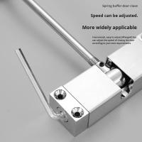 China Silent Spring Automatic Door Closer Aluminum Alloy Wood Simple Design 180 Opening 50kg Capacity Household Hotel Use Normally for sale