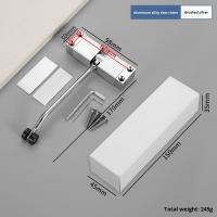 China Silent Spring Automatic Door Closer Aluminum Alloy Wood Simple Design 180 Opening 50kg Capacity Household Hotel Use Normally for sale