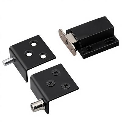 China Modern Stock Stainless Steel CT Corner Code Hidden Hinge Rotating Shaft Loose Leaf Hidden Iron-No Drilling Door Window Hinges for sale