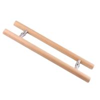 China Modern Wooden Sliding Door Frame Satin Finish Aluminium Alloy Solid Wood Handle 3-Year Warranty Horizontal Hand Hotel Total for sale