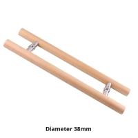 China Modern Wooden Sliding Door Frame Satin Finish Aluminium Alloy Solid Wood Handle 3-Year Warranty Horizontal Hand Hotel Total for sale