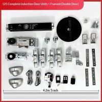 China Directly Supplied Manufacturer Electric Glass Automatic Sliding Sensor Door 125 Motor Aluminum Alloy New Chinese Style Complete for sale