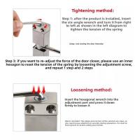 China Simple Modern Stainless Steel Adjustable 20-30kg Automatic Door Closer Spring School Kitchen Hotel Living Room Hospital Outdoor for sale
