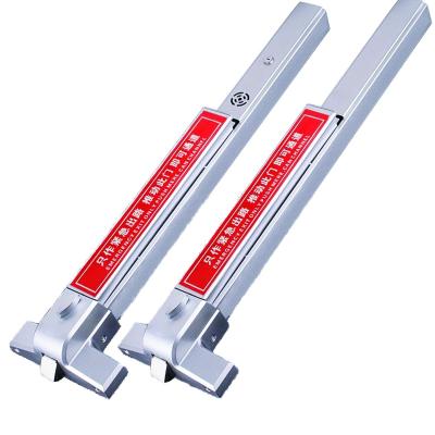 China Modern Durable Double-Opening Fire Escape Door Lock Screw Installation Aluminum Alloy Push Rod Downward Pressure One-Way Fire for sale