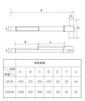 China Modern Durable Double-Opening Fire Escape Door Lock Screw Installation Aluminum Alloy Push Rod Downward Pressure One-Way Fire for sale