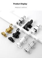 China Stainless Steel Modern Auto-Self Closing Safety Door Lock Buckle Latch Window Shutter Pull Ring Spring Furniture Bolts Outdoor for sale