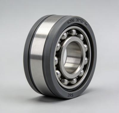 China 6206-2RS Deep Groove Ball Bearing 30x62x16mm Double Rubber Seal | Low Noise, High Speed, Long Service Life for sale